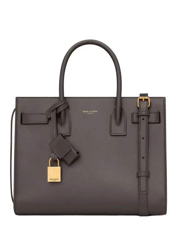 Saint Laurent Sac De Jour In Smooth Leather - Urban Grey