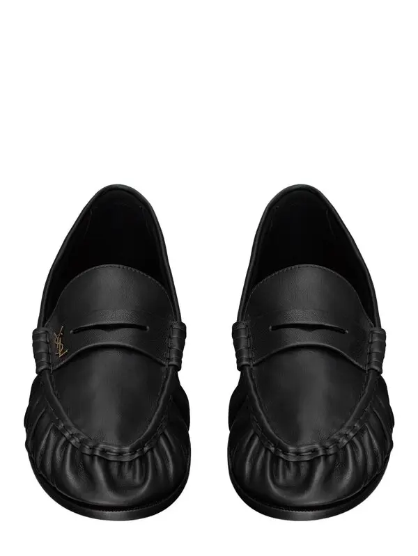 Saint Laurent Le Loafer Supple In Matte Leather - Black