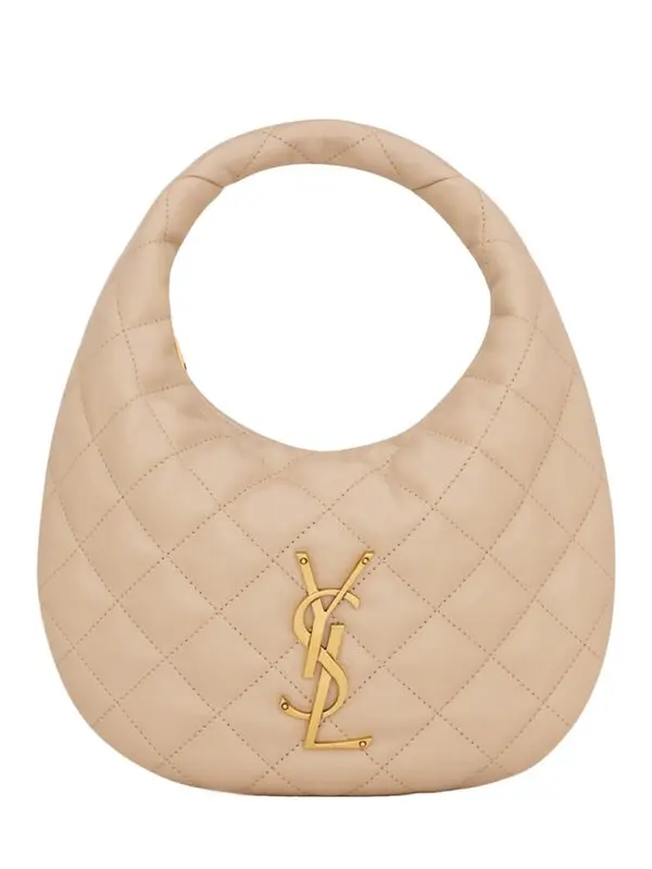 Saint Laurent Icarino Quilted Nappa Bag - Dark Beige