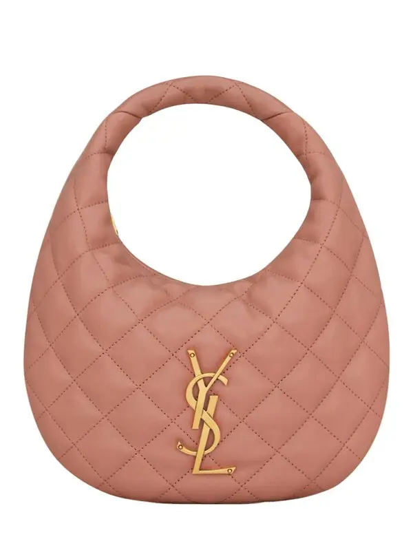 Saint Laurent Icarino Quilted Nappa Bag - Hortensia