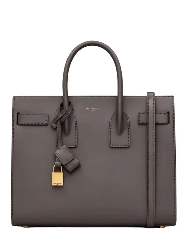 Saint Laurent Sac De Jour In Smooth Leather - Urban Grey