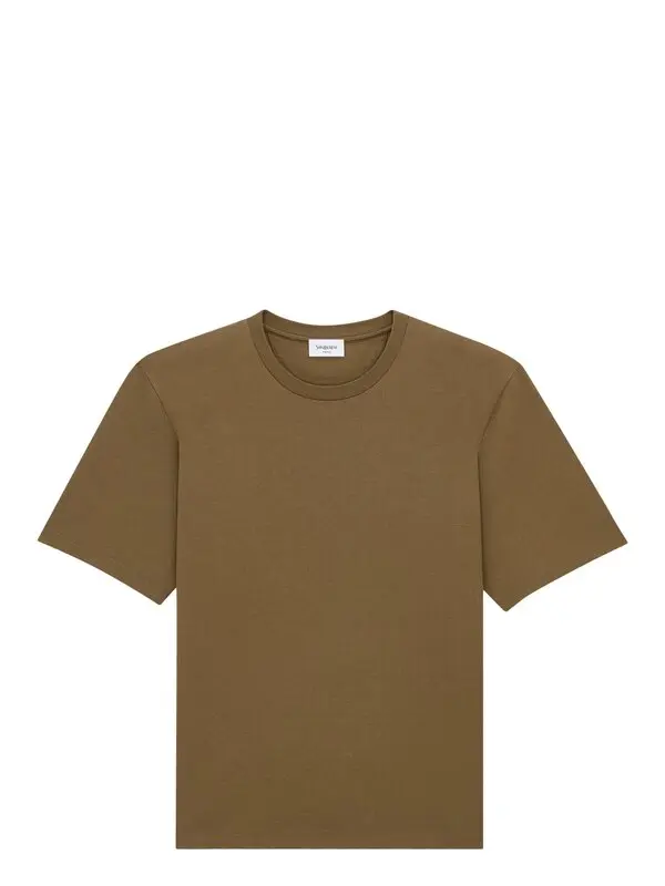 Saint Laurent Oversized Crewneck T-shirt - Vert Olive