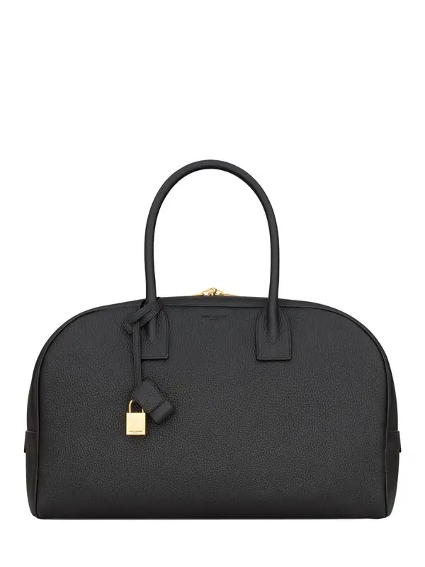 Saint Laurent Sac De Jour Boston Grained Leather Bag - Black