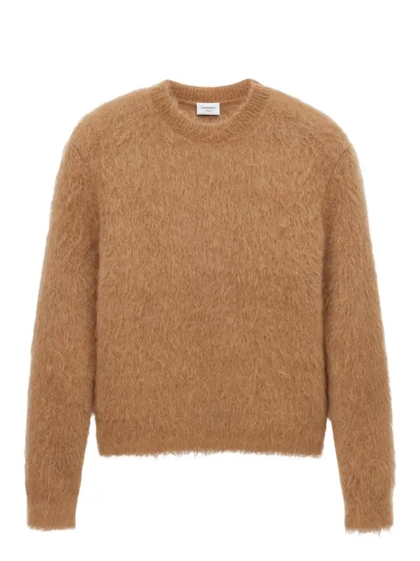 Saint Laurent Brushed Knit Sweater - Camel