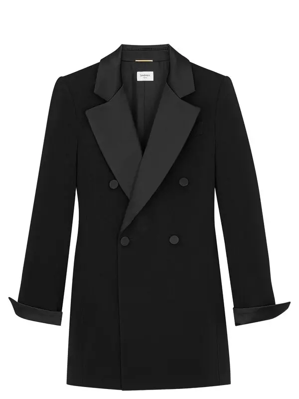 Saint Laurent Tuxedo Dress - Noir