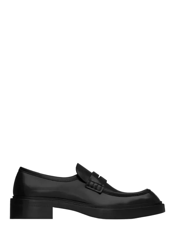 Saint Laurent Harvey Loafers In Smooth Leather - Black