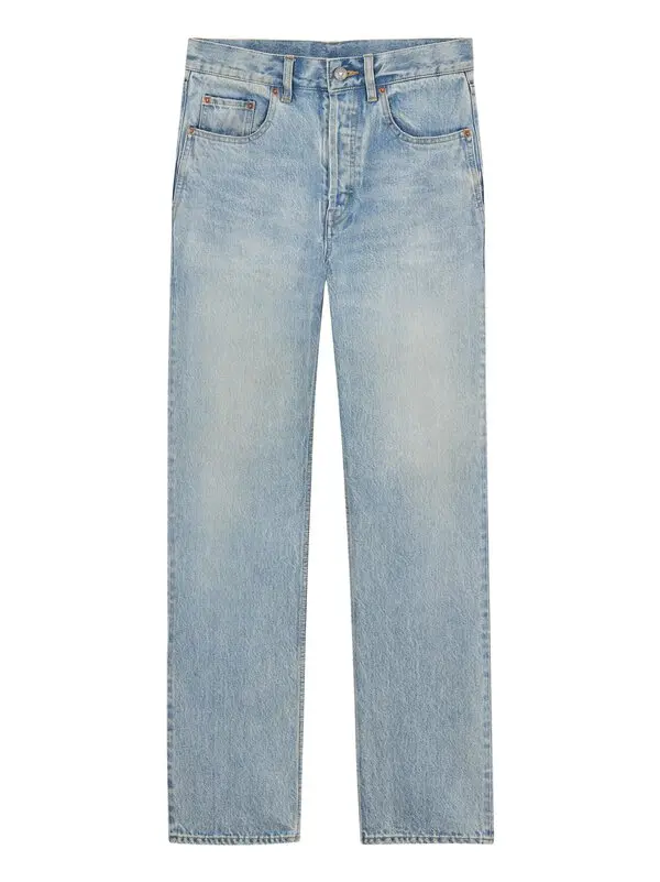 Saint Laurent Loose-straight Mid-rise Jeans - South Blue