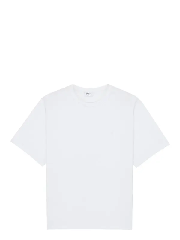 Saint Laurent Cassandre Oversized T-shirt - Biancospino