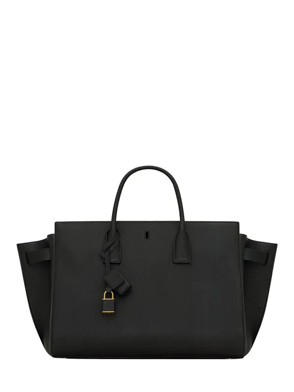Saint Laurent Sac De Jour In Grained Leather - Black
