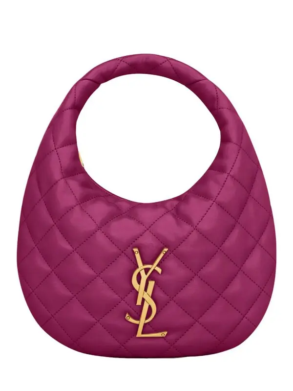 Saint Laurent Icarino Quilted Nappa Bag - Deep Fuchsia