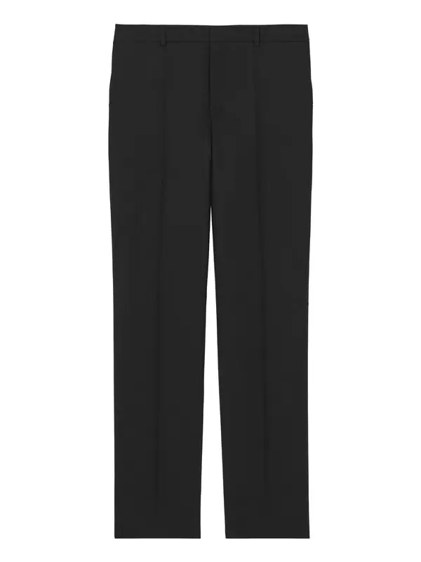 Saint Laurent Slim-fit Virgin Wool Trousers - Noir
