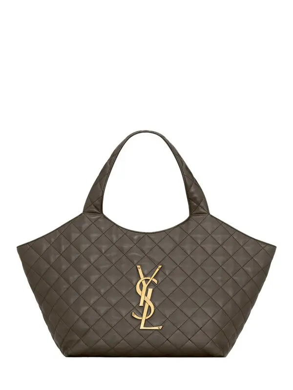 Saint Laurent Icare Medium Quilted Nappa Bag - Light Musk