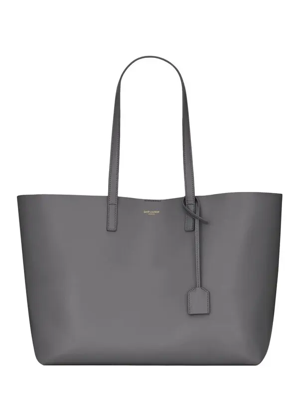 Saint Laurent East/west Shopping Tote Bag With Cassandre Charm - Storm