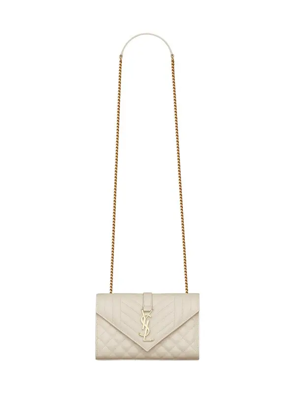 Saint Laurent Envelope Small Bag - White