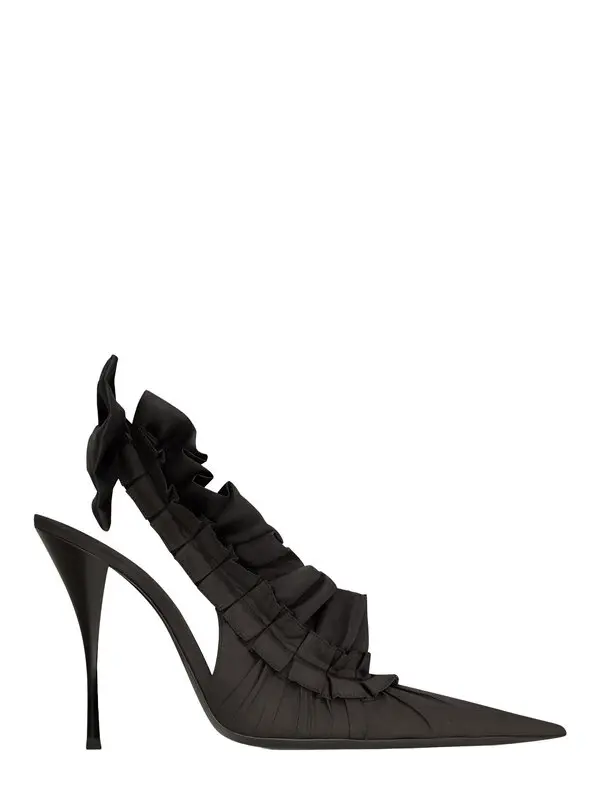 Saint Laurent Madeleine Slingback Pumps - Black
