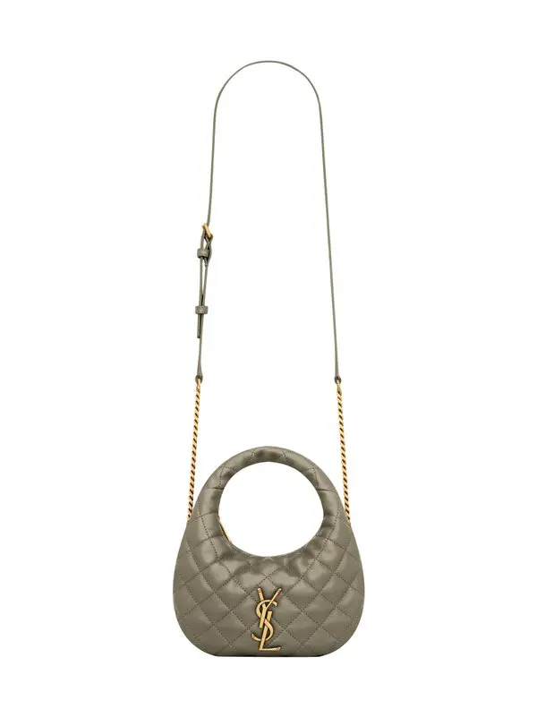 Saint Laurent Mini Icarino Quilted Nappa Bag - Strong Moss