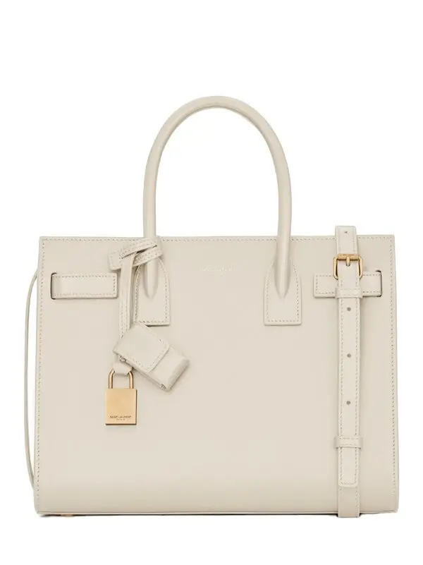 Saint Laurent Sac De Jour Handbag - White