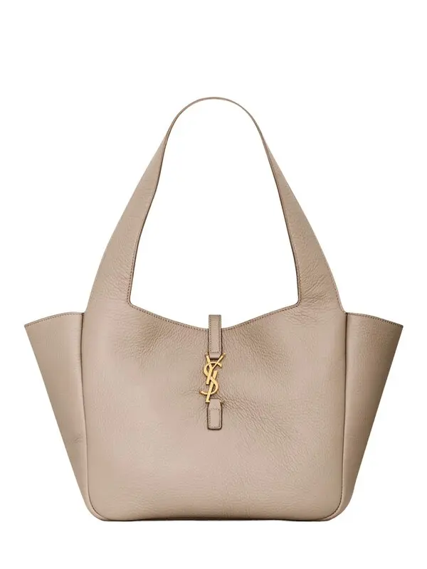 Saint Laurent Le 5 À 7 Small Bea Grained Leather Bag - Light Cumin