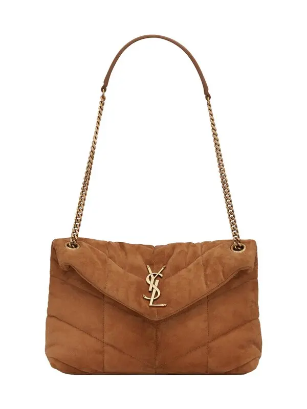 Saint Laurent Small Puffer Bag - Caramel Cognac