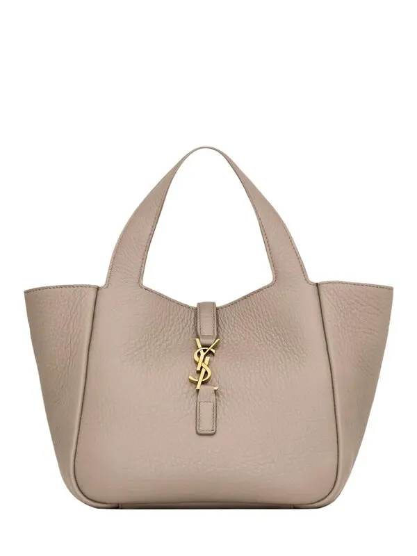 Saint Laurent Le 5 À 7 Baby Bea Grained Leather Bag - Light Cumin