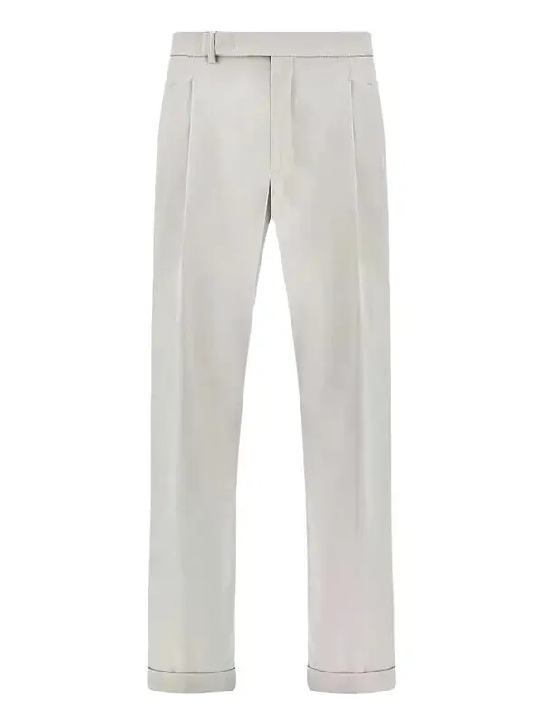 Paul & Shark Double-pleats Chino Trousers - Grey