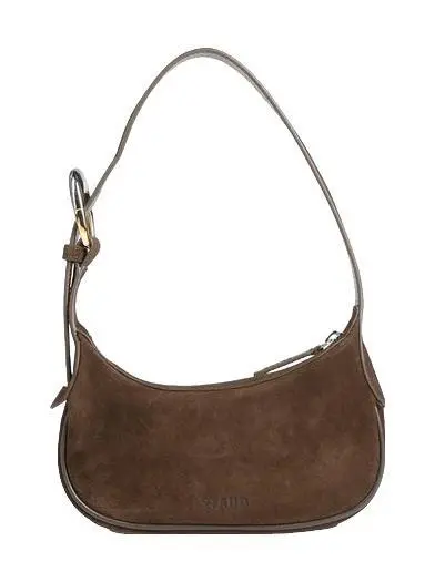 Staud Chocolate Suede Baguette Bag - Brown