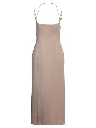 Attico Maxi Dress Virgin Wool - Beige