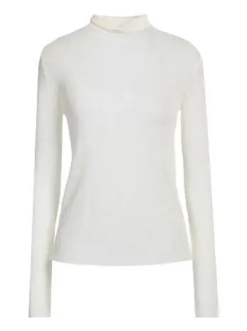 JIL SANDER Cream Wool Turtleneck - White