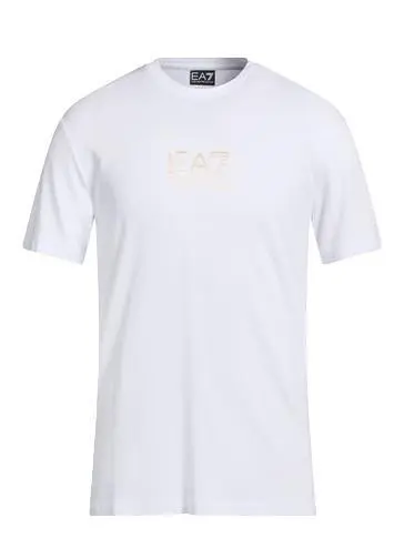 EA7 T-shirt Size Viscose, Polyamide, Elastane - White