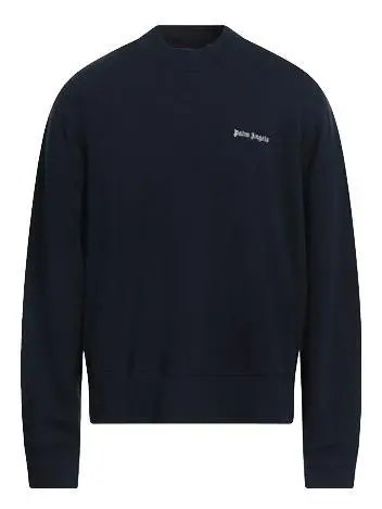 Palm Angels Cotton Elastane Polyester Sweatshirt - Navy