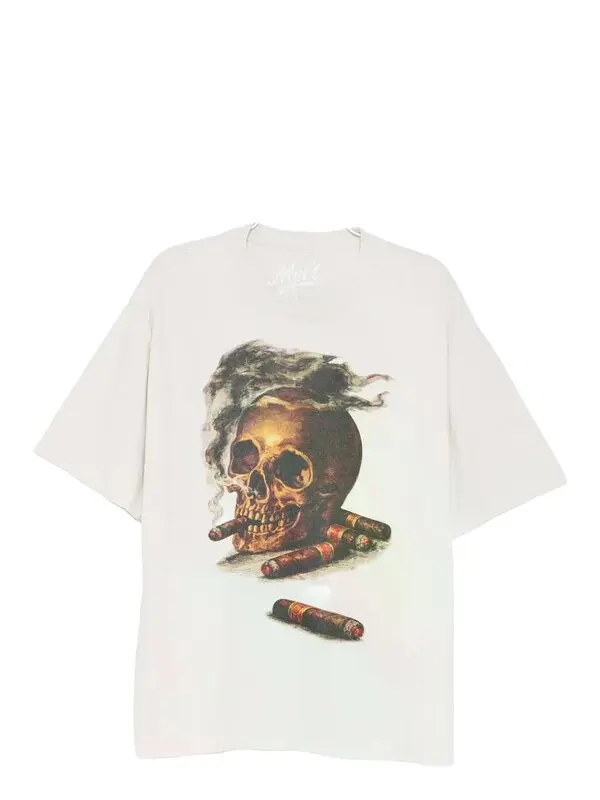 MELT Skull-print T-shirt - Neutrals