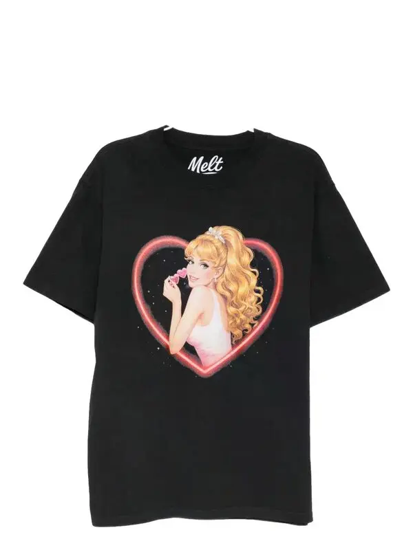 MELT Graphic-print T-shirt - Black