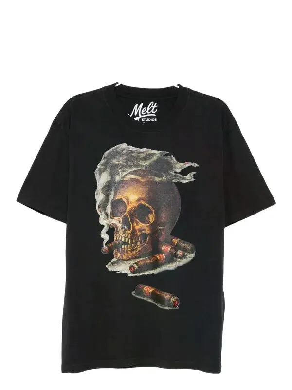 MELT Skull-print T-shirt - Black