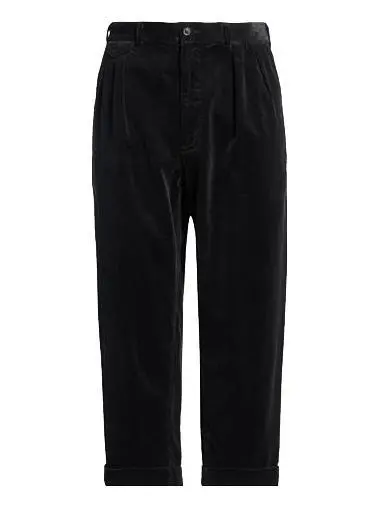 BEAMS Dark Cotton Corduroy Tapered Leg Pants - Green