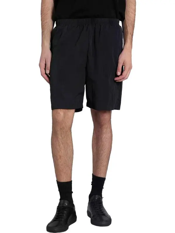 Attachment Elasticated-waistband Shorts - Black