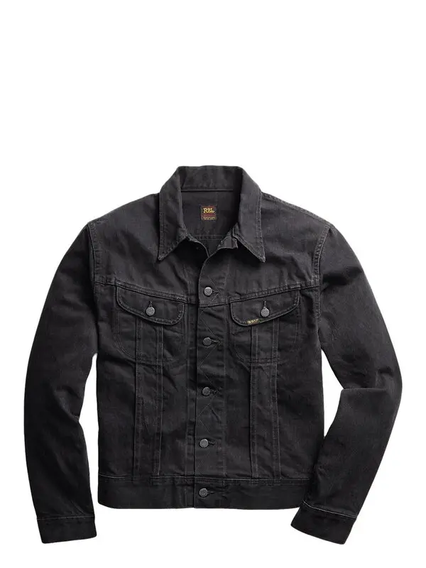 Ralph Lauren Black Denim Trucker Jacket - Black Wash