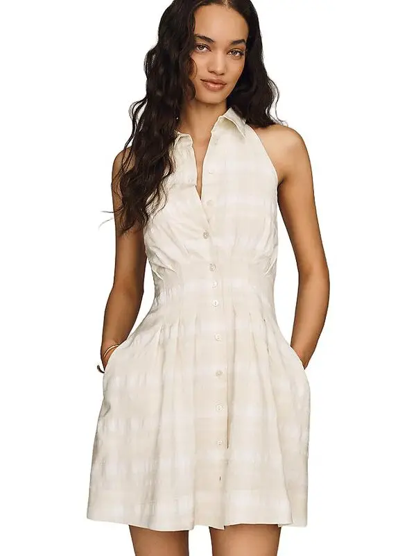 EXQUISE Tobie Mini Shirt Dress - White