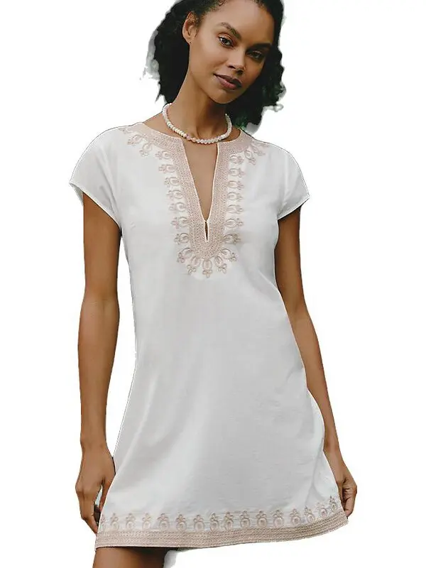Calypso St. Barth Rowena Shift Dress - White