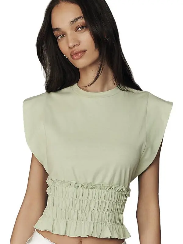 Endless Rose Smocked Tank Top - Light Green