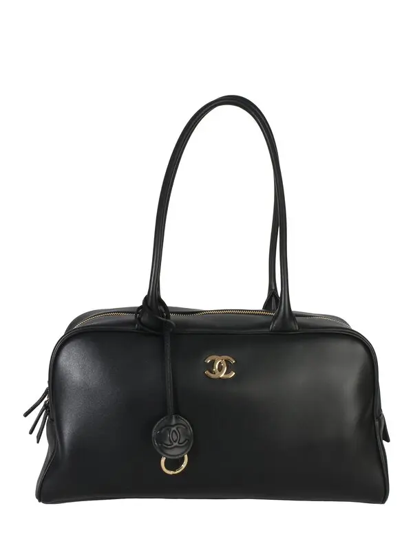 Chanel 26p Calfskin Bowling Bag - Black