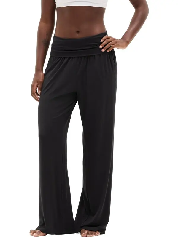 Athleta Dream Drape Mid Rise Pant - Black