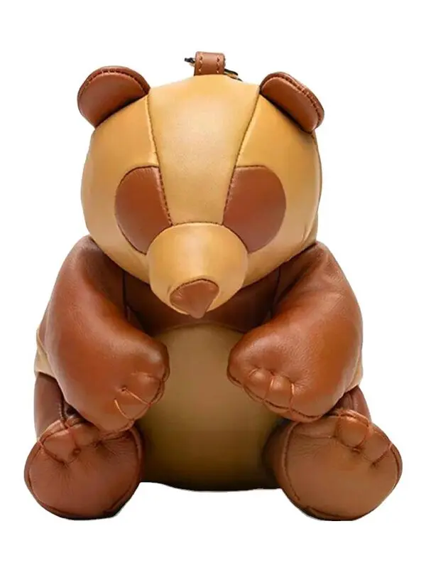Mihara Yasuhiro Panda Leather Shoulder Bag - Brown