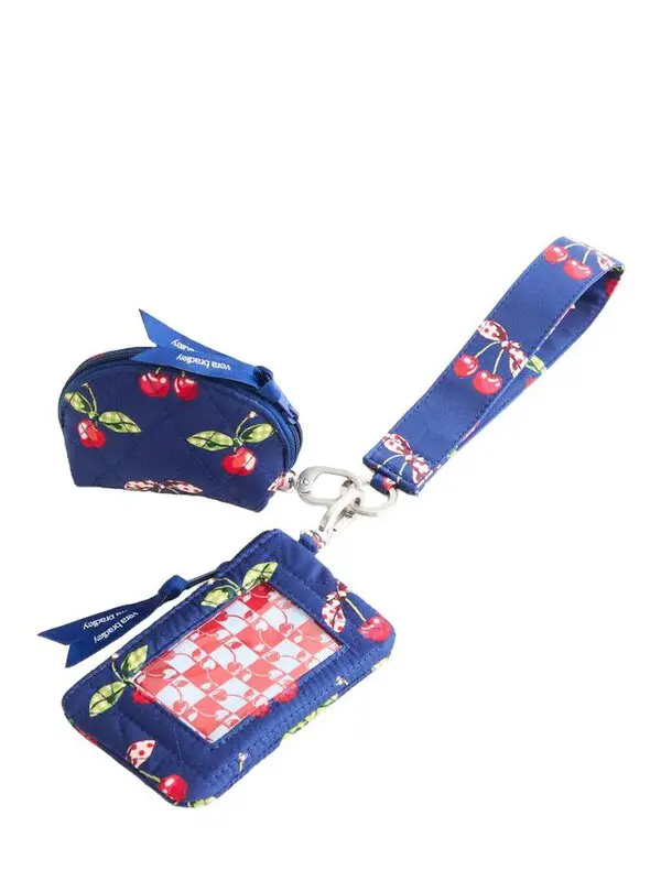 VERA BRADLEY Dual Pouch Wide Wristlet - Blue
