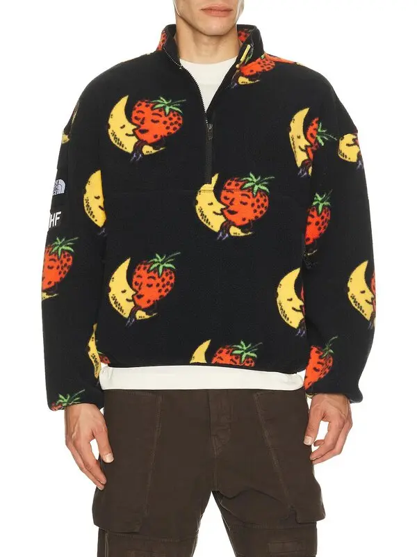 The North Face X Sky High Farm Fleece 1/2 Zip - Tnf Black Strawberry Moon Print