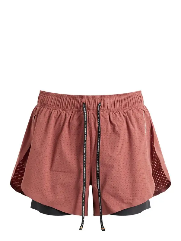 BANDIT Vento™ 3” Flowy 2-in-1 Running Shorts - Mahogany