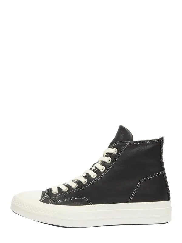 CONVERSE Chuck Taylor All Star Leather High Top Sneakers - Black/snow White