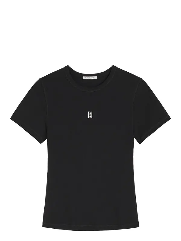 BY MALENE BIRGER Alicia Organic Cotton T-shirt - Black