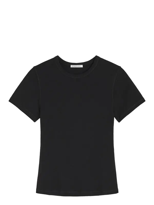 BY MALENE BIRGER Alicia Organic Cotton T-shirt - Black
