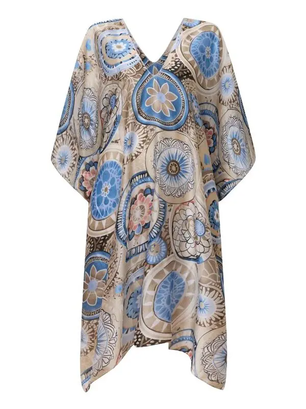 JAMES LAKELAND Kaftan With Mandala Print - Brown