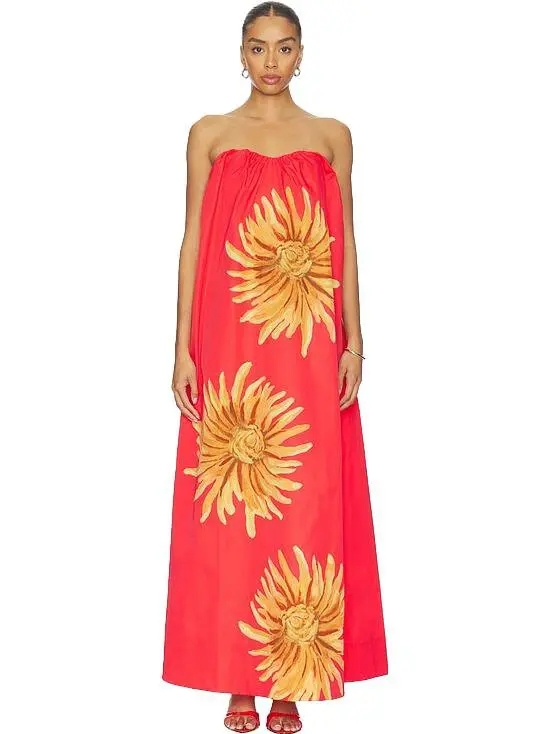 THE WOLF GANG Verona Maxi Dress - Red